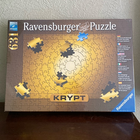 Ravensburger | Games | Ravensburger Krypt Puzzle Gold 63 Pieces For ...